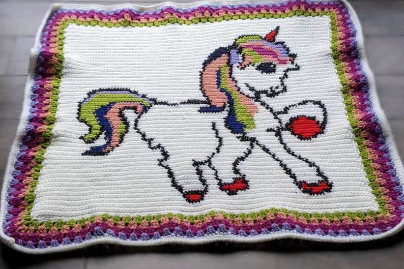 Crochet Unicorn Baby Blanket Pattern Unicorn Graph Pattern - Etsy