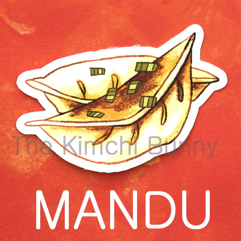 Korean Food Stickers - Kimchi, Kimbap, Mandu - Etsy