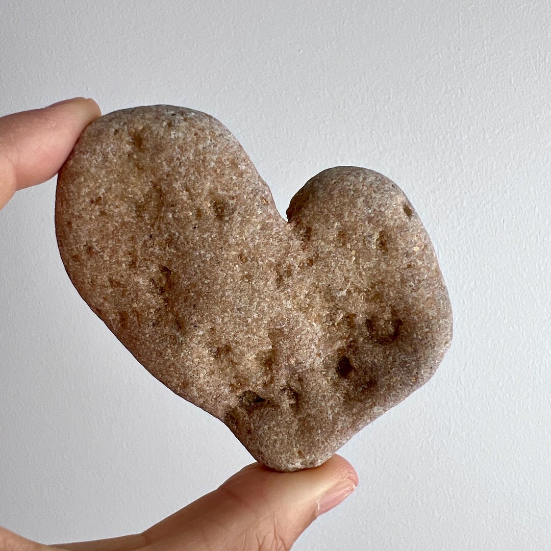 Heart Beach Stone, Large Heart Rock for Home Decor, Unique Wedding Gift ...