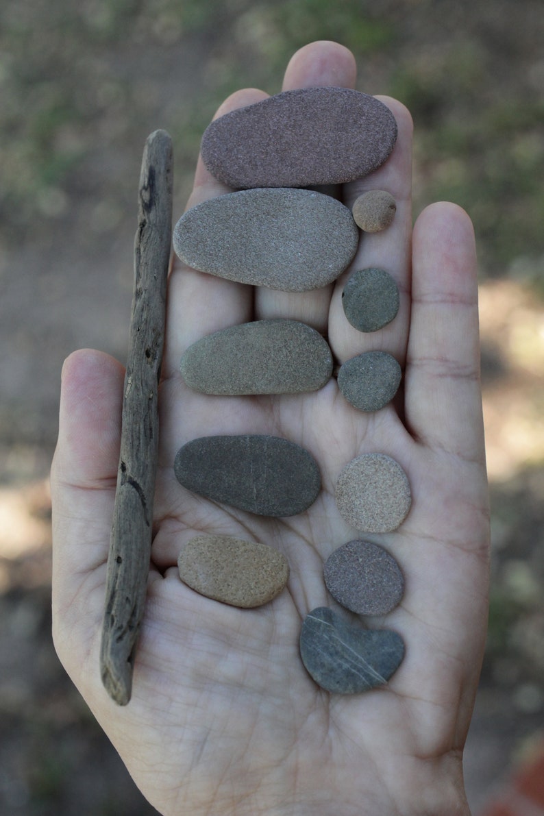 Family of 5 at Moonlight Pebble Art Kit Supply Family Pebble - Etsy