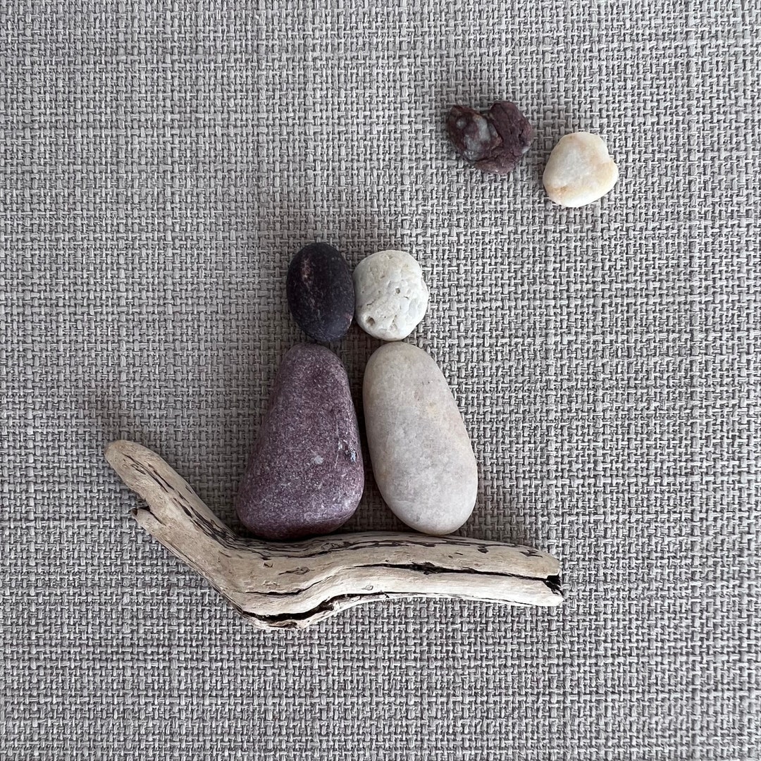 Pebble Art Family of 2 in for DIY, Couple in Love Rock Art Gifts ...
