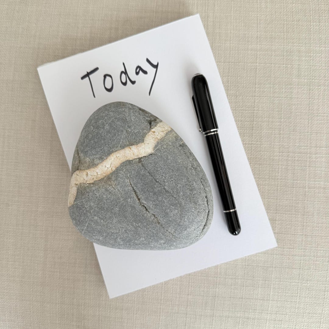 Standout Huge Wishing Stone With Beautiful Quartzite Line, Unique Xmas ...