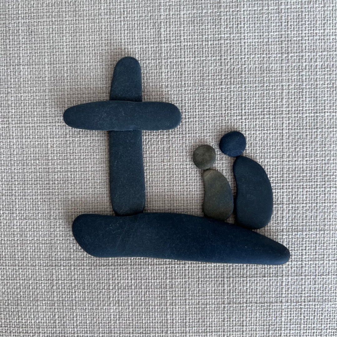 Crucifixion of Jesus in Pebble Art for DIY, Church Christmas Gift ...