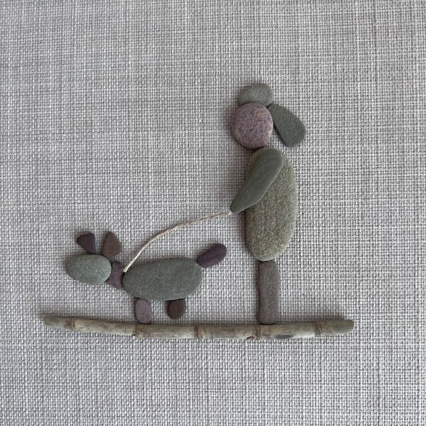 Dog Pebble Art - Etsy
