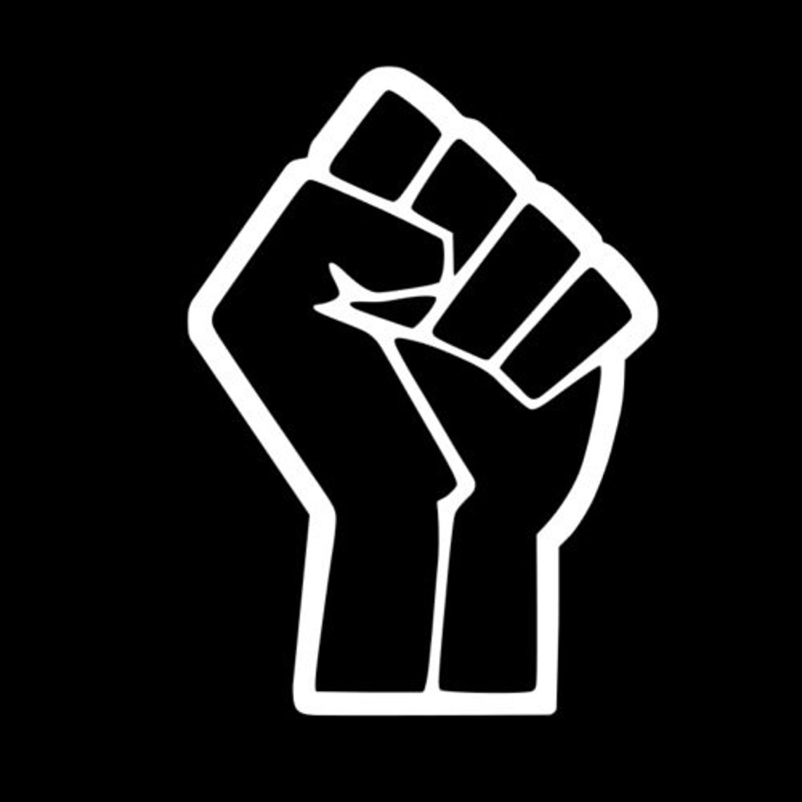 Black lives matter stickerBlack Fist Sticker Fist Symbol | Etsy