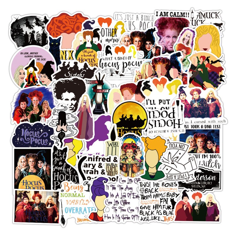 Witch Sticker Pack50pcs Random Assortment Scrapbooking - Etsy