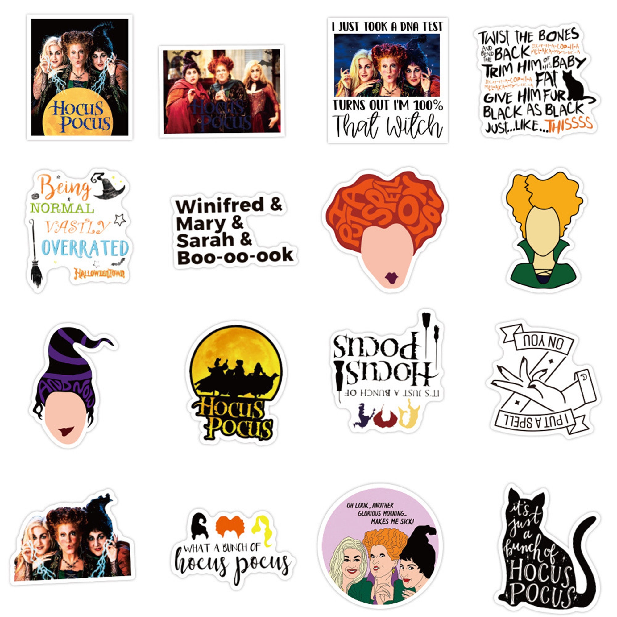 Witch Sticker Pack50pcs Random Assortment Scrapbooking - Etsy