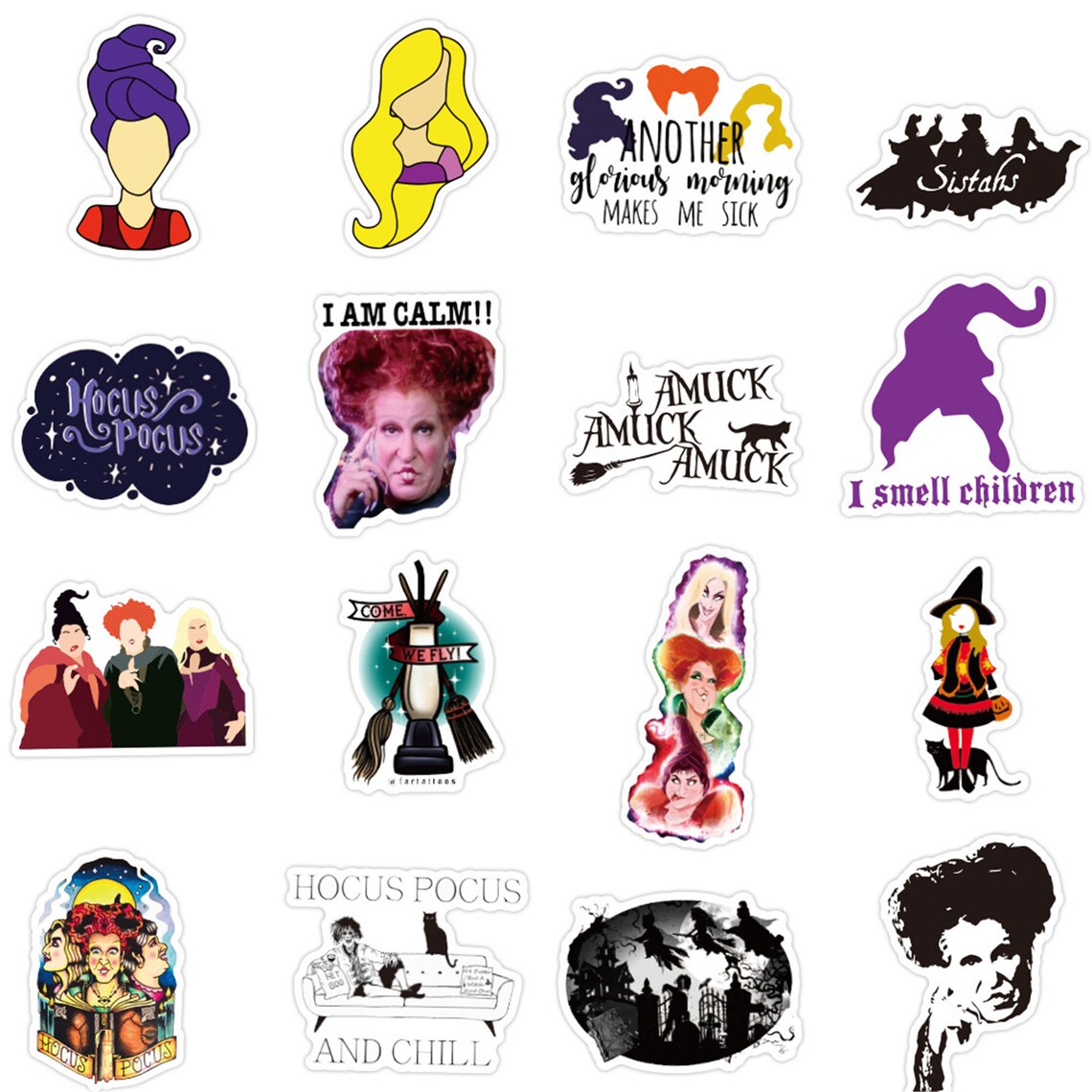 Witch Sticker Pack50pcs Random Assortment Scrapbooking - Etsy