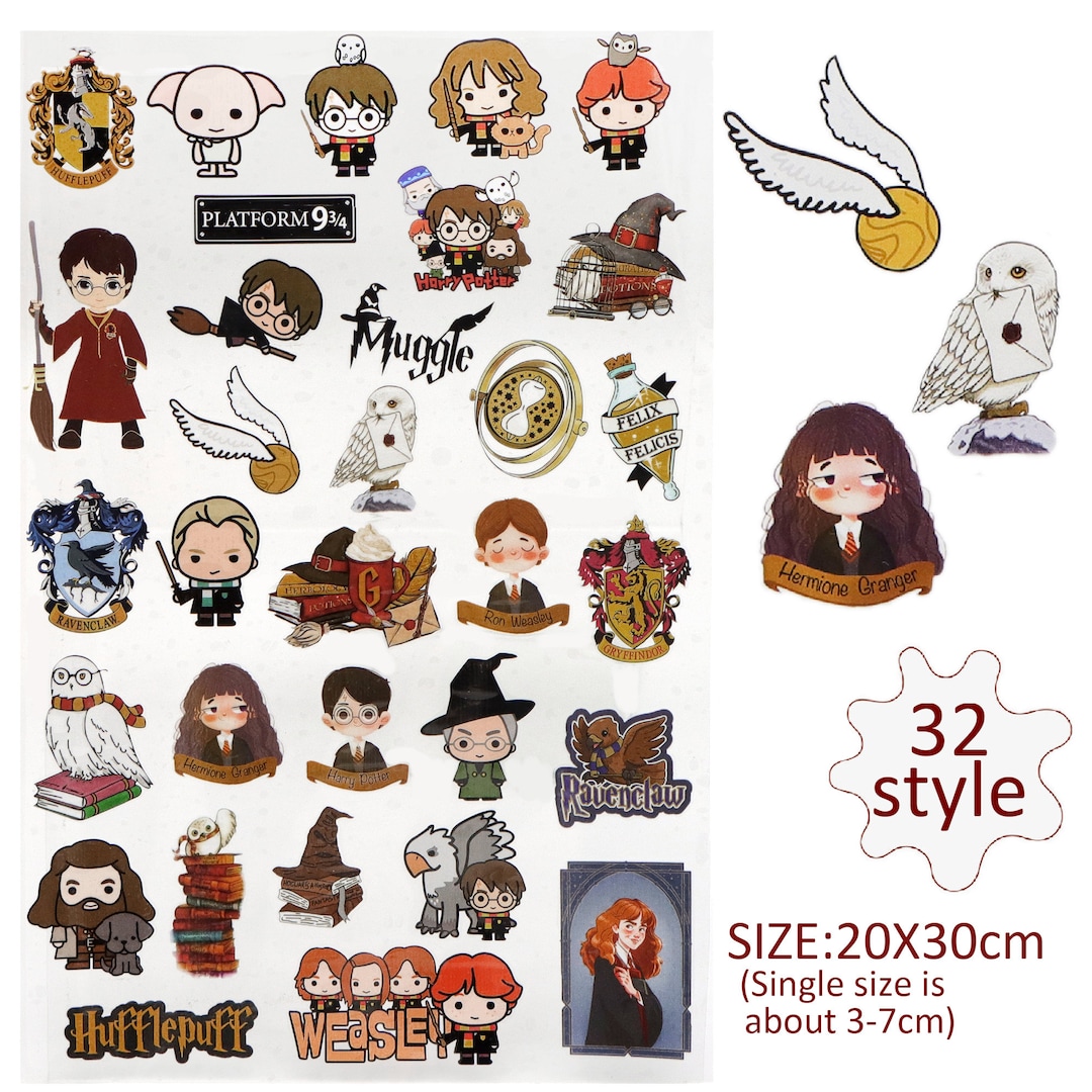 32pcs Movie Theme Transparent Waterproof Sticker Pack - Etsy