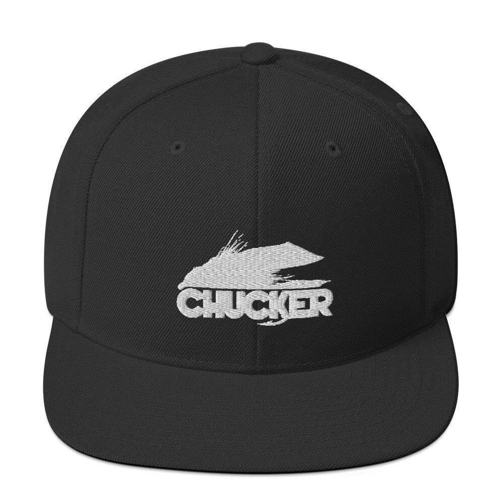 Fly Fishing Hat Chucker Fly Snapback Hat Lucky Muddler Minnow Fishing ...