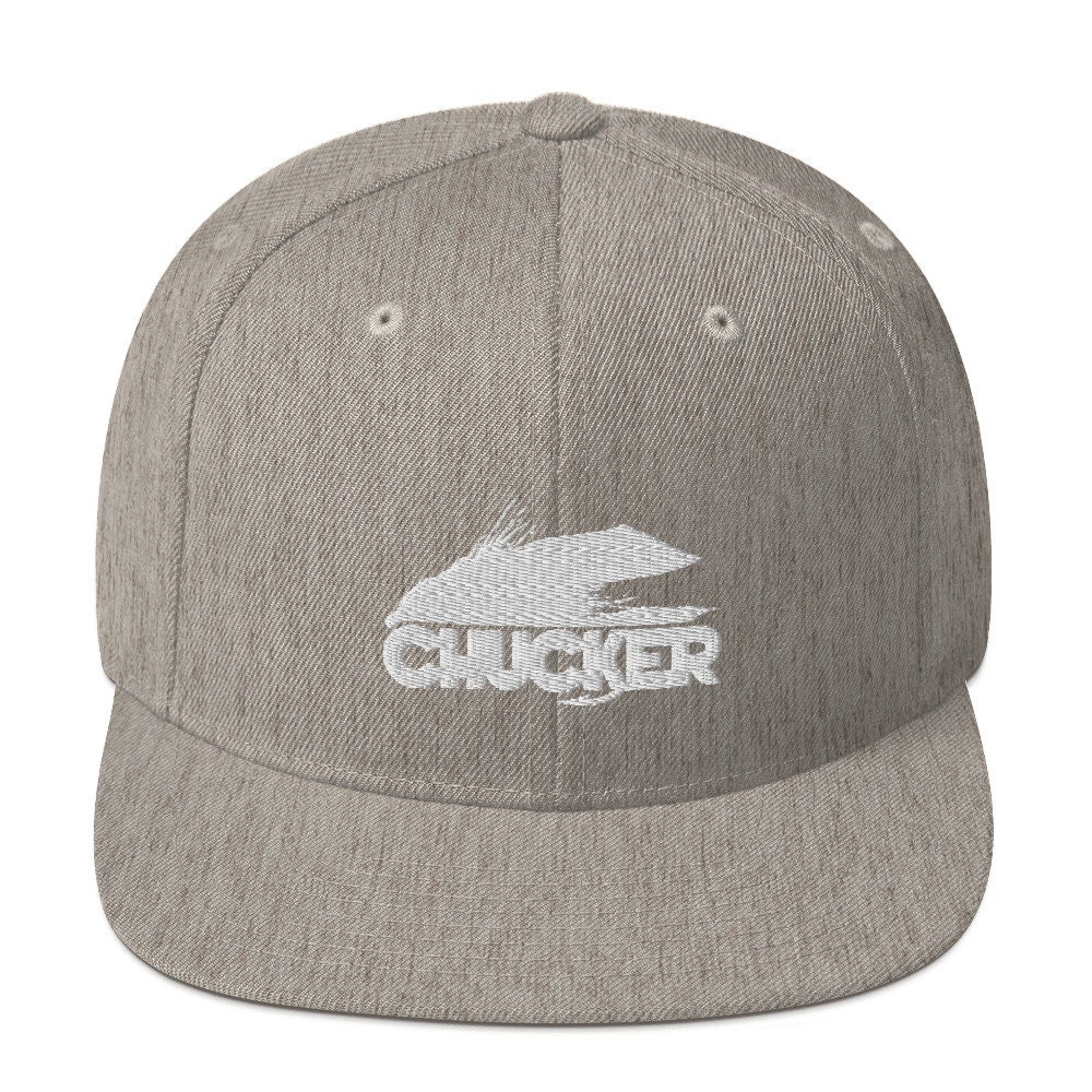Fly Fishing Hat Chucker Fly Snapback Hat Lucky Muddler Minnow Fishing ...