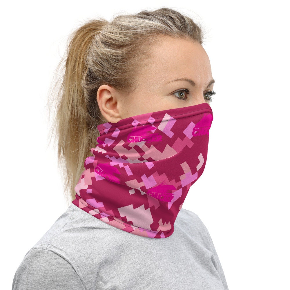 Fly Fishing Face Shield Pink Camo Chucker Neck Gaiter Women's Fishing ...