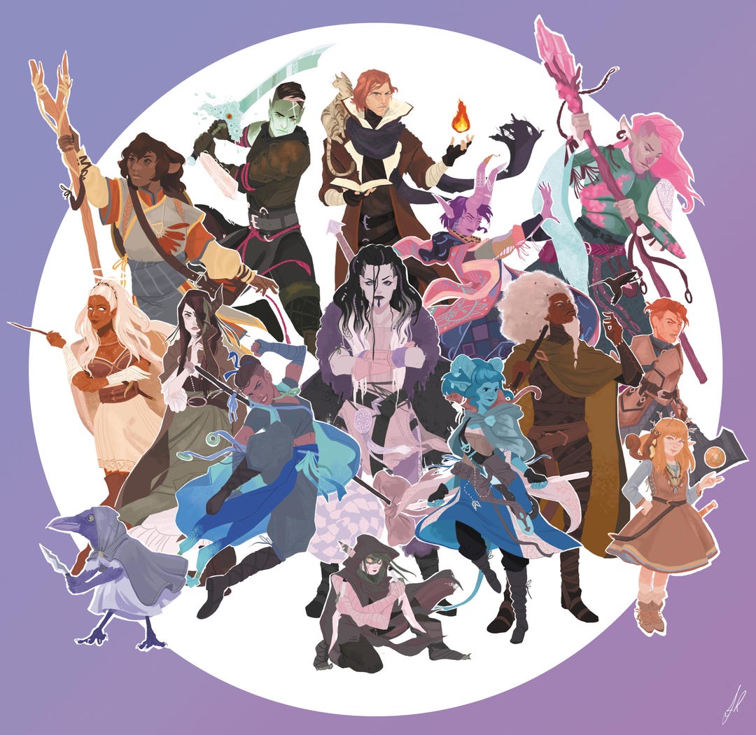 The Mighty Nein - Art Print - Critical Role - Etsy