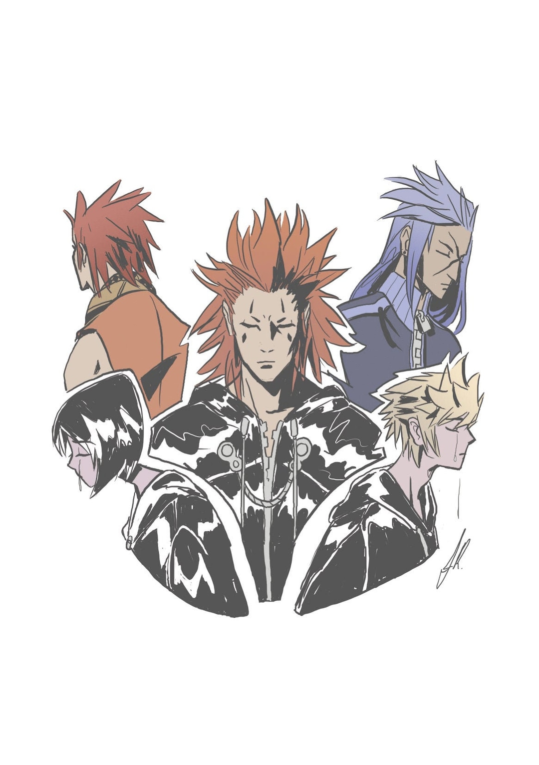 Axel - Kingdom Hearts - Art Print - Etsy
