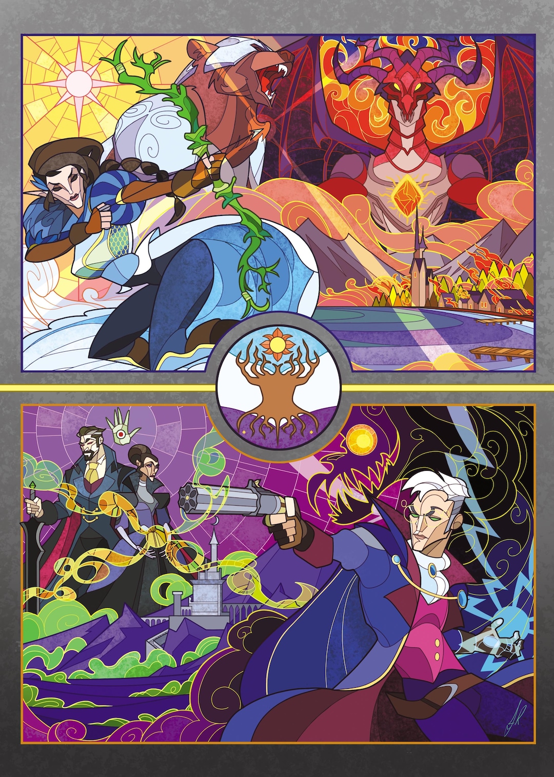 Percy and Vex - Art Print -critical Role - Etsy