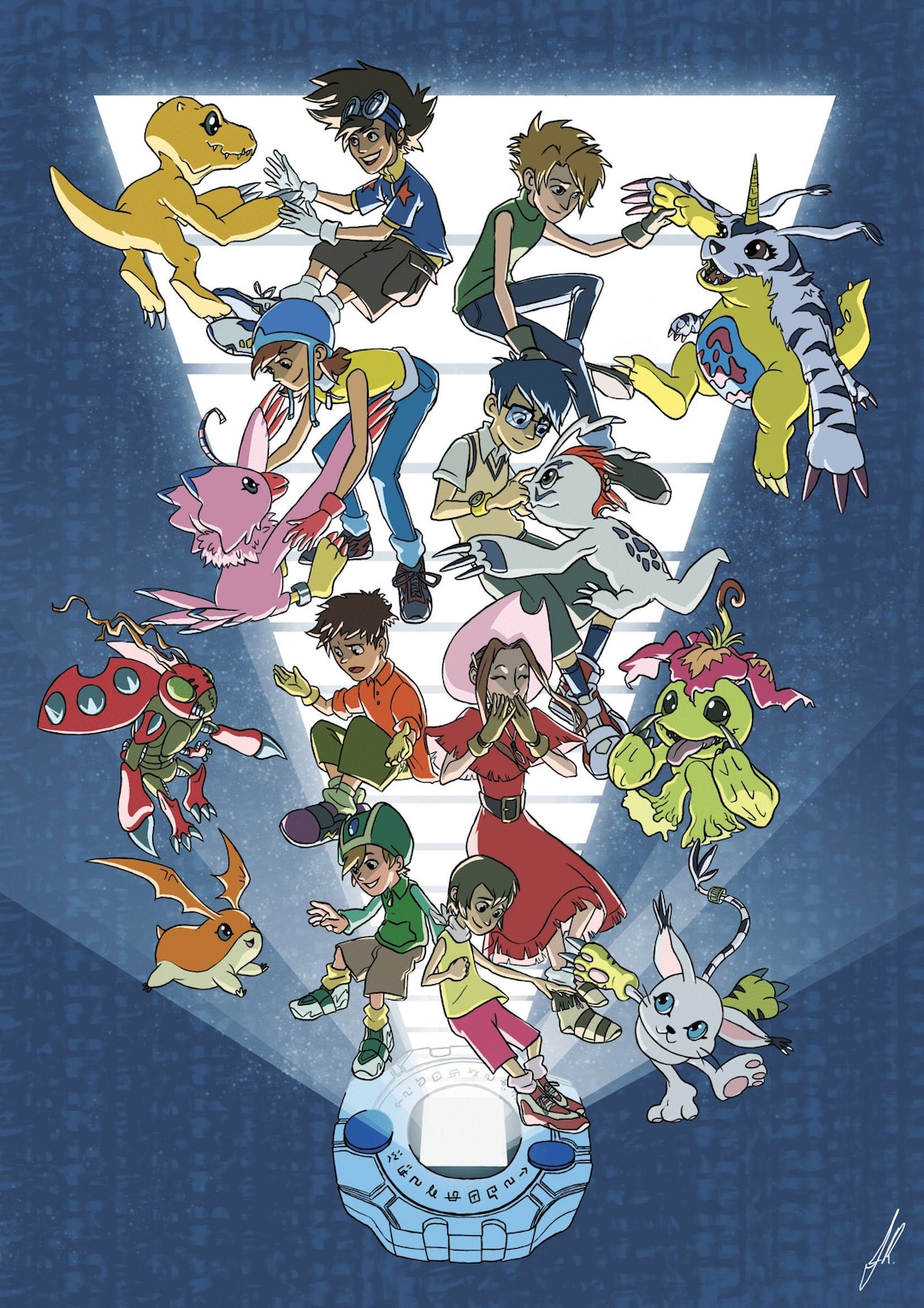 Digidestined - Digimon - Art Print - Etsy