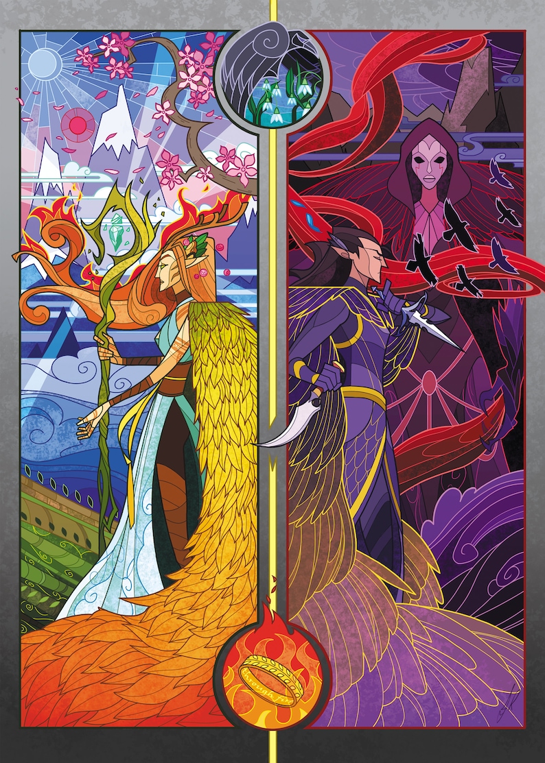 Keyleth and Vax Art Print critical Role - Etsy