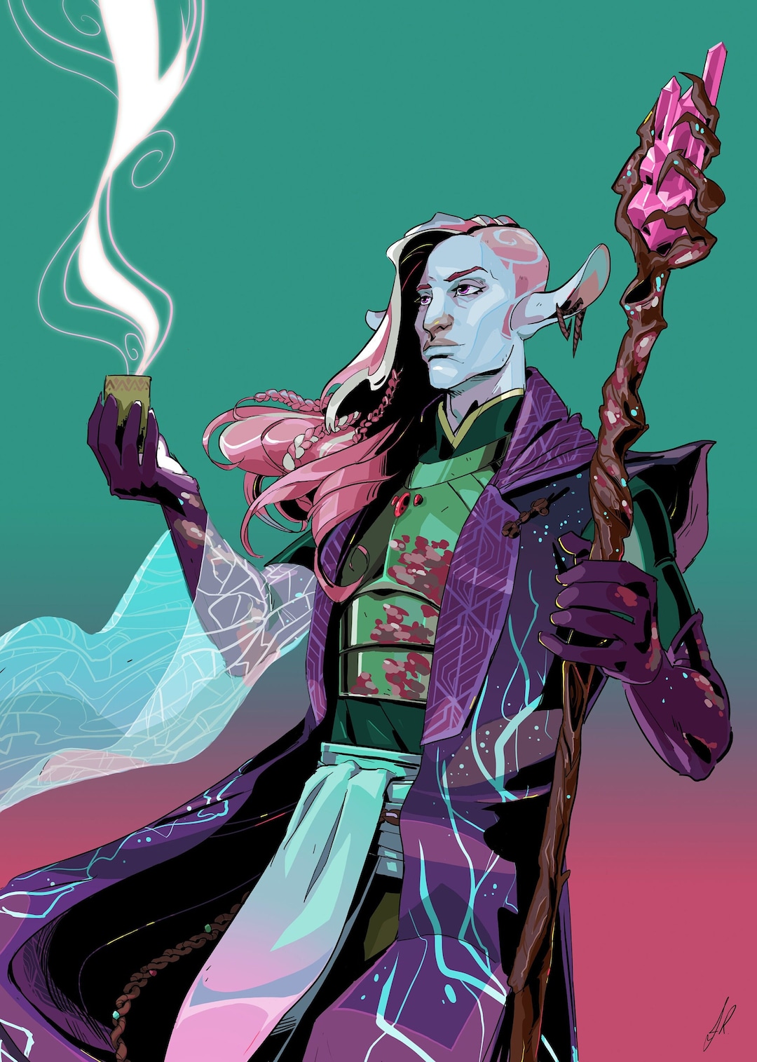Caduceus Clay Critical Role Art Print - Etsy