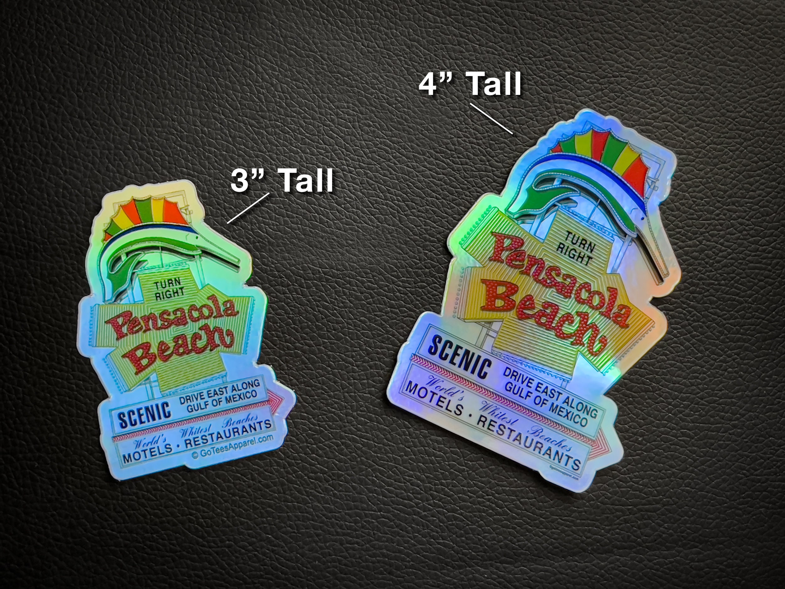 Pensacola Beach Sign Holographic Sticker - Etsy