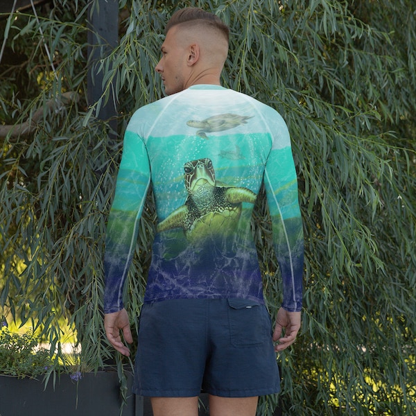 Turtle Rash Guard - Etsy