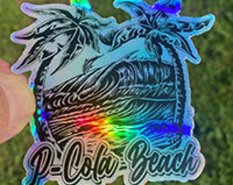 Pensacola Beach Ball BA Shield Die Cut Sticker - Etsy