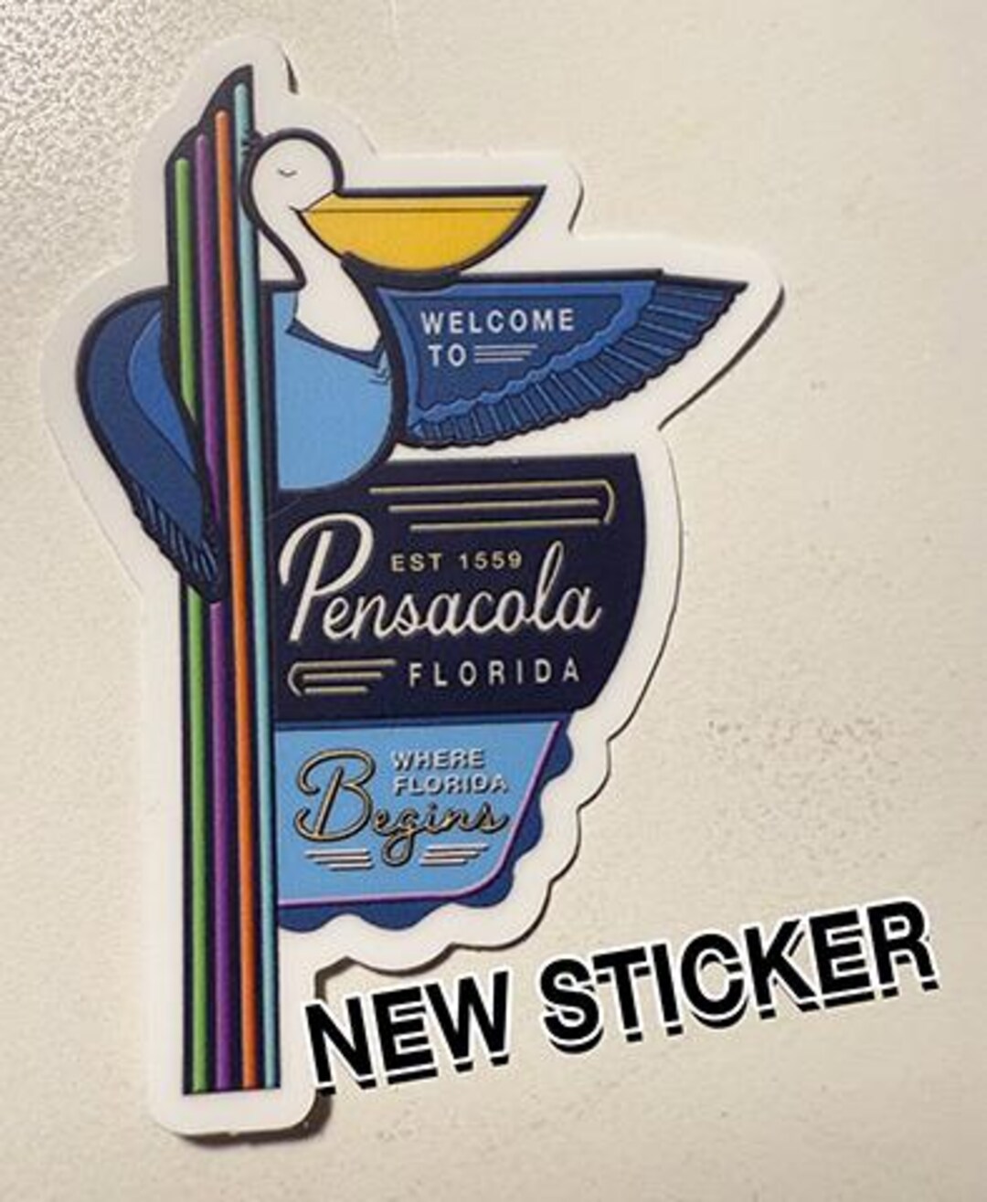 City of Pensacola Sign - Die Cut Sticker - Etsy