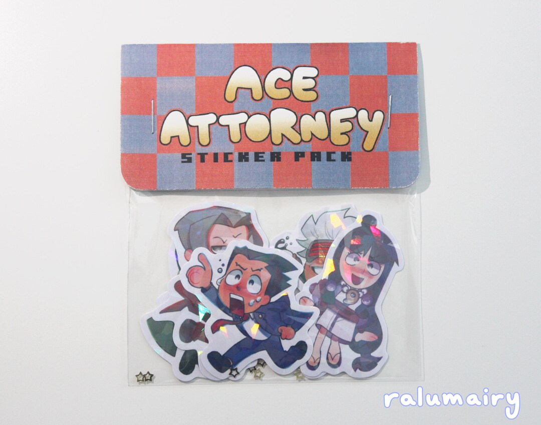 Phoenix Wright: Ace Attorney Sticker Pack - Etsy
