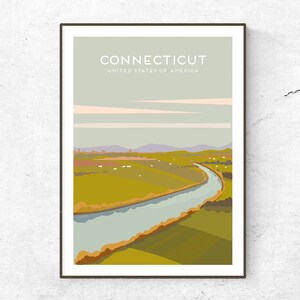 Connecticut Poster / Print / America Travel Print / Travel Poster ...