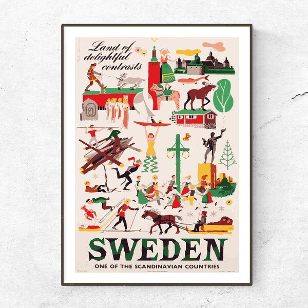 Sweden Poster - Etsy