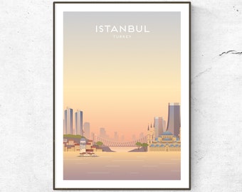 Istanbul, Turkey Travel Poster - Etsy