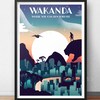 Restored Pan Am Africa Print / African Travel Poster / Retro Travel ...