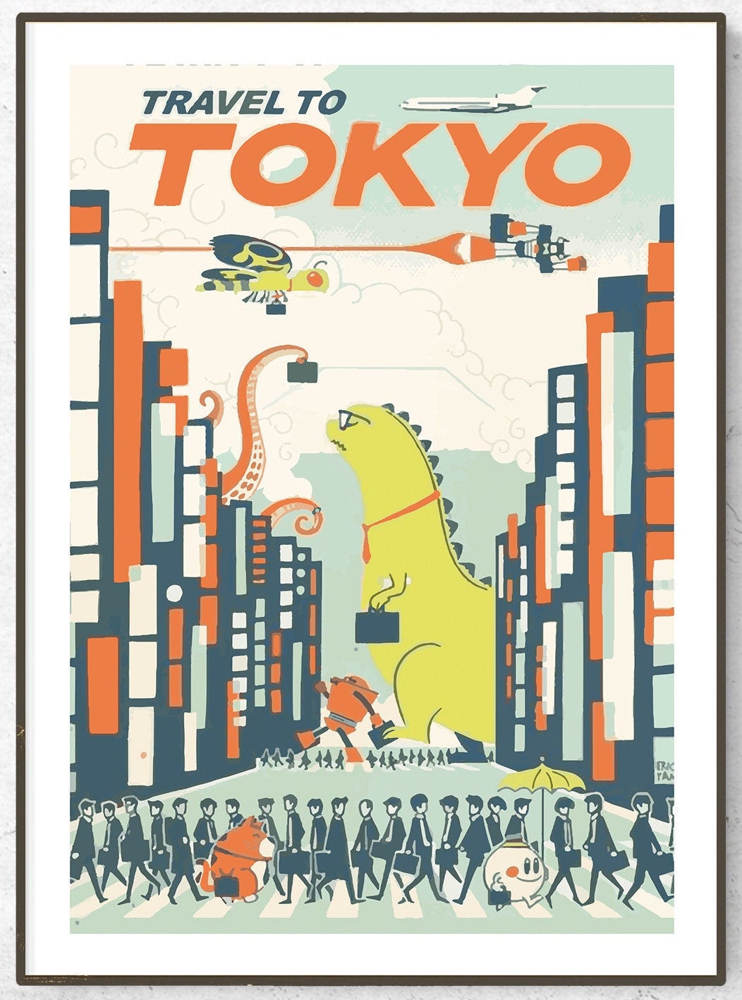Restored Vintage Tokyo Poster / Print / Japan Travel Print / - Etsy