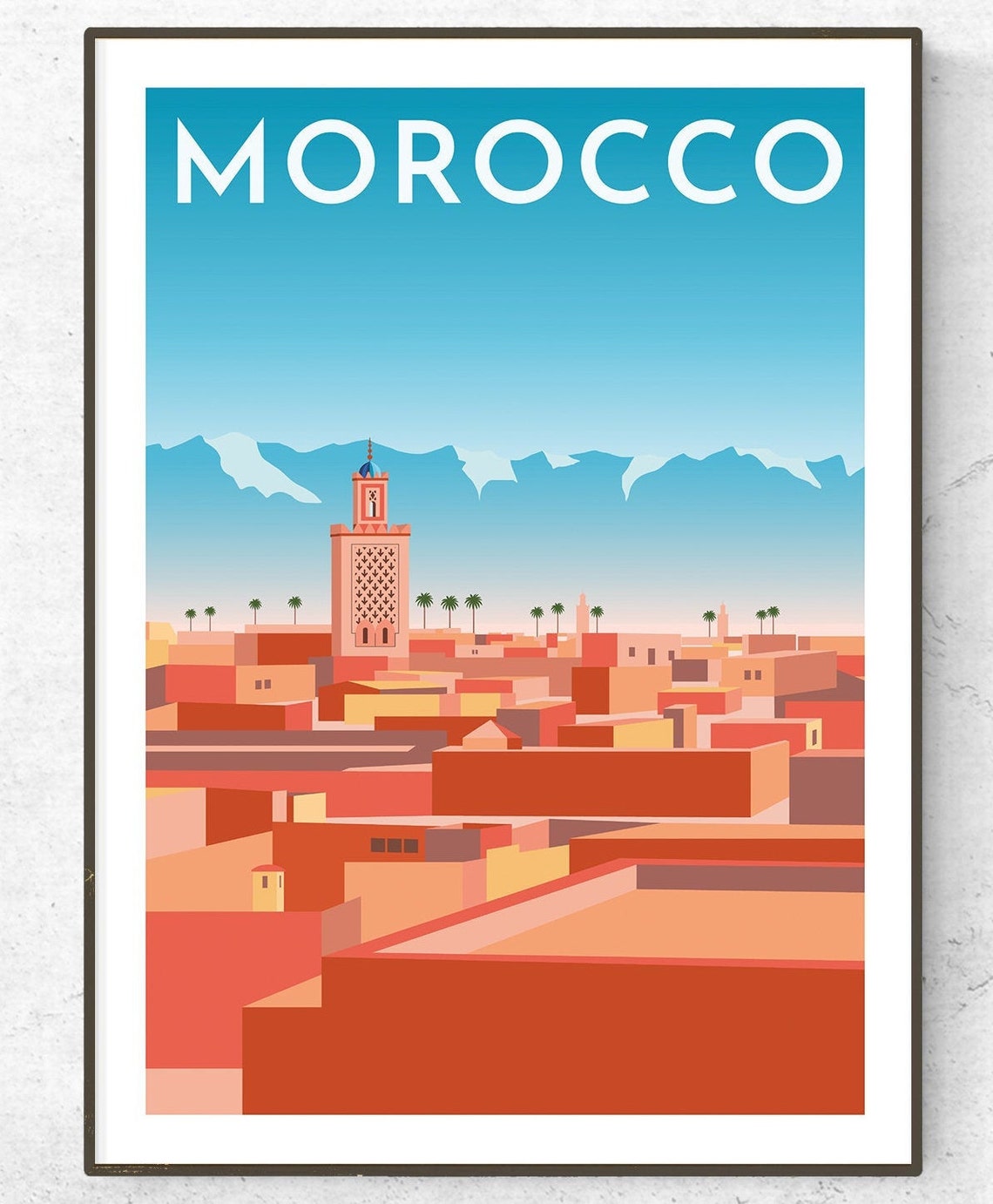 Morocco Poster / Print / Marrakesh Travel Print / Travel - Etsy UK