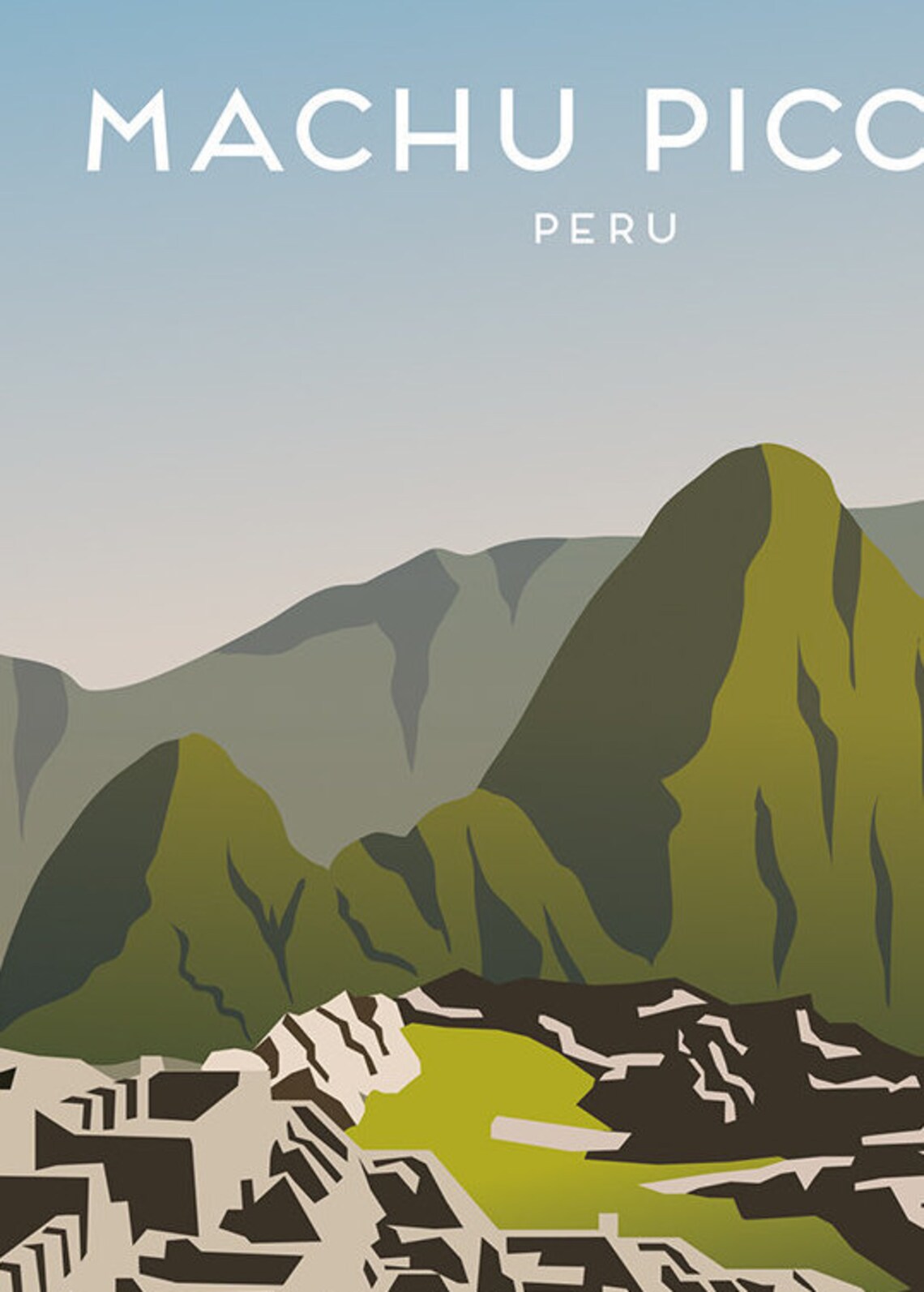 Machu Picchu Poster / Print / Peru Travel Print / Travel - Etsy