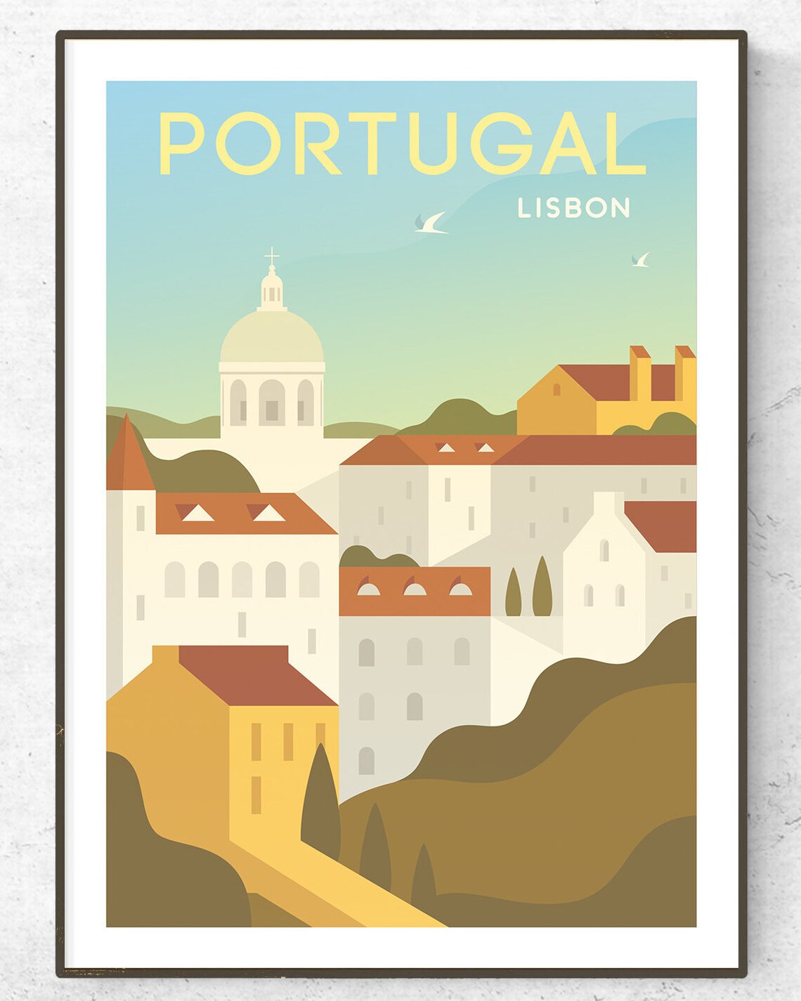 Lisbon Poster / Print / Portugal Travel Print / Travel Poster - Etsy UK