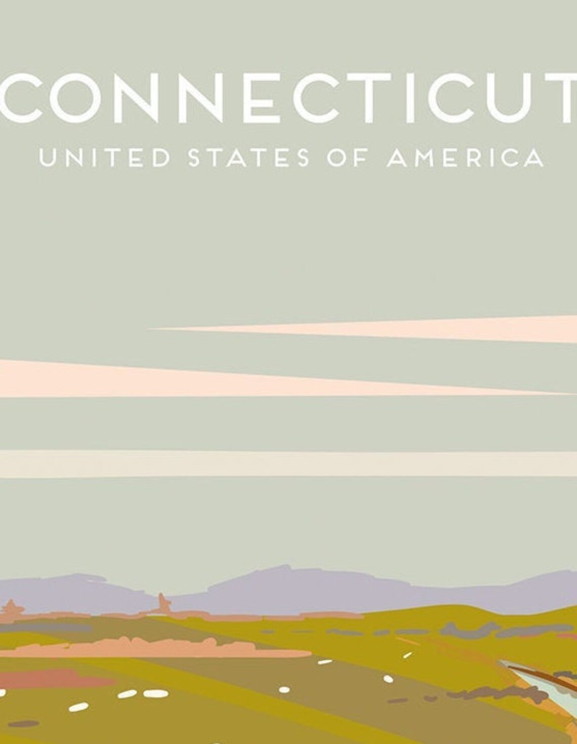 Connecticut Poster / Print / America Travel Print / Travel - Etsy