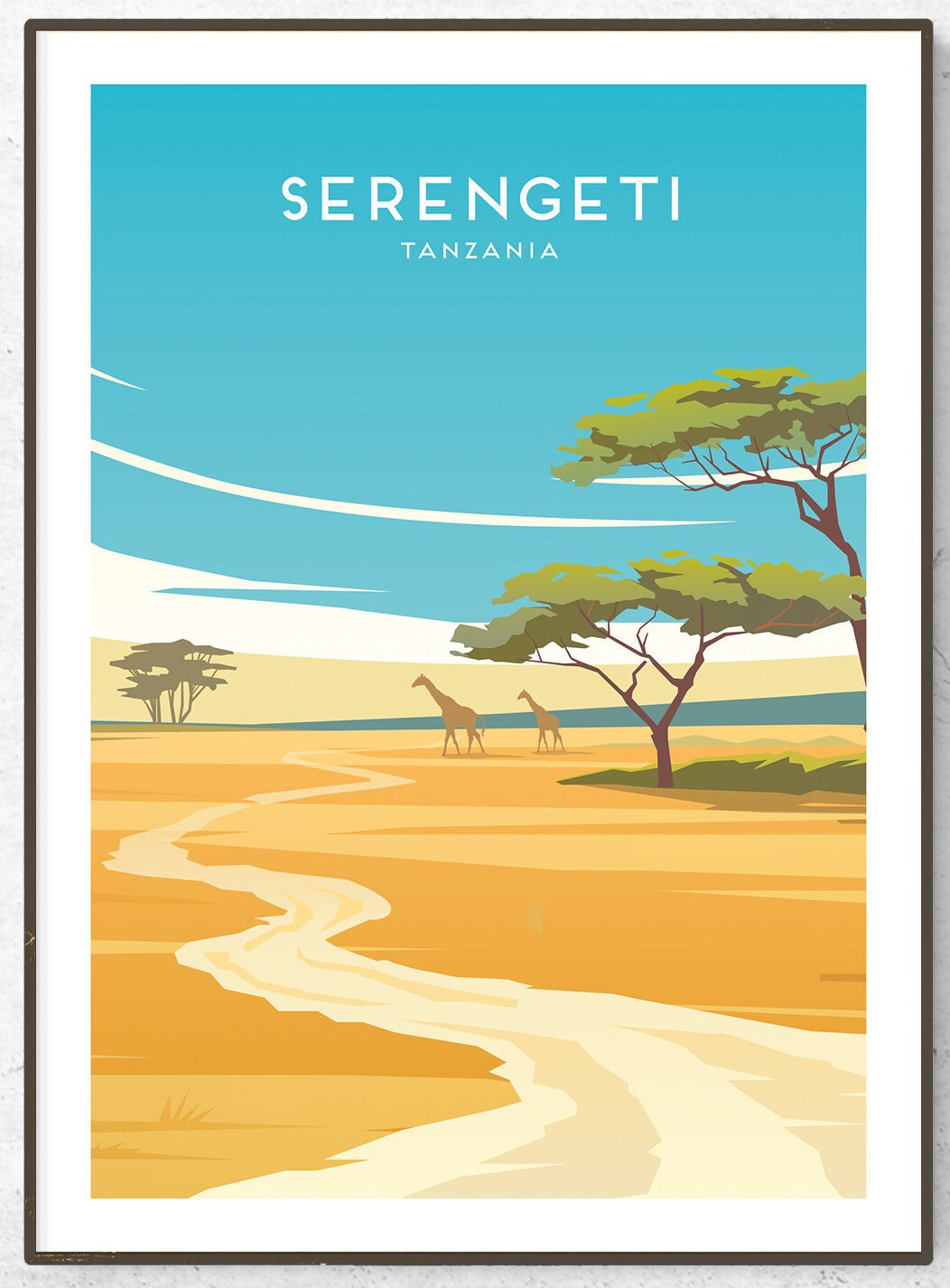 The Serengeti / Tanzania Poster / Print / Wildlife Park / - Etsy UK