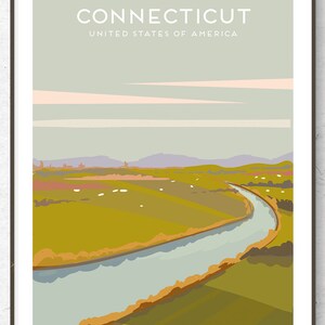 Connecticut Poster / Print / America Travel Print / Travel Poster ...