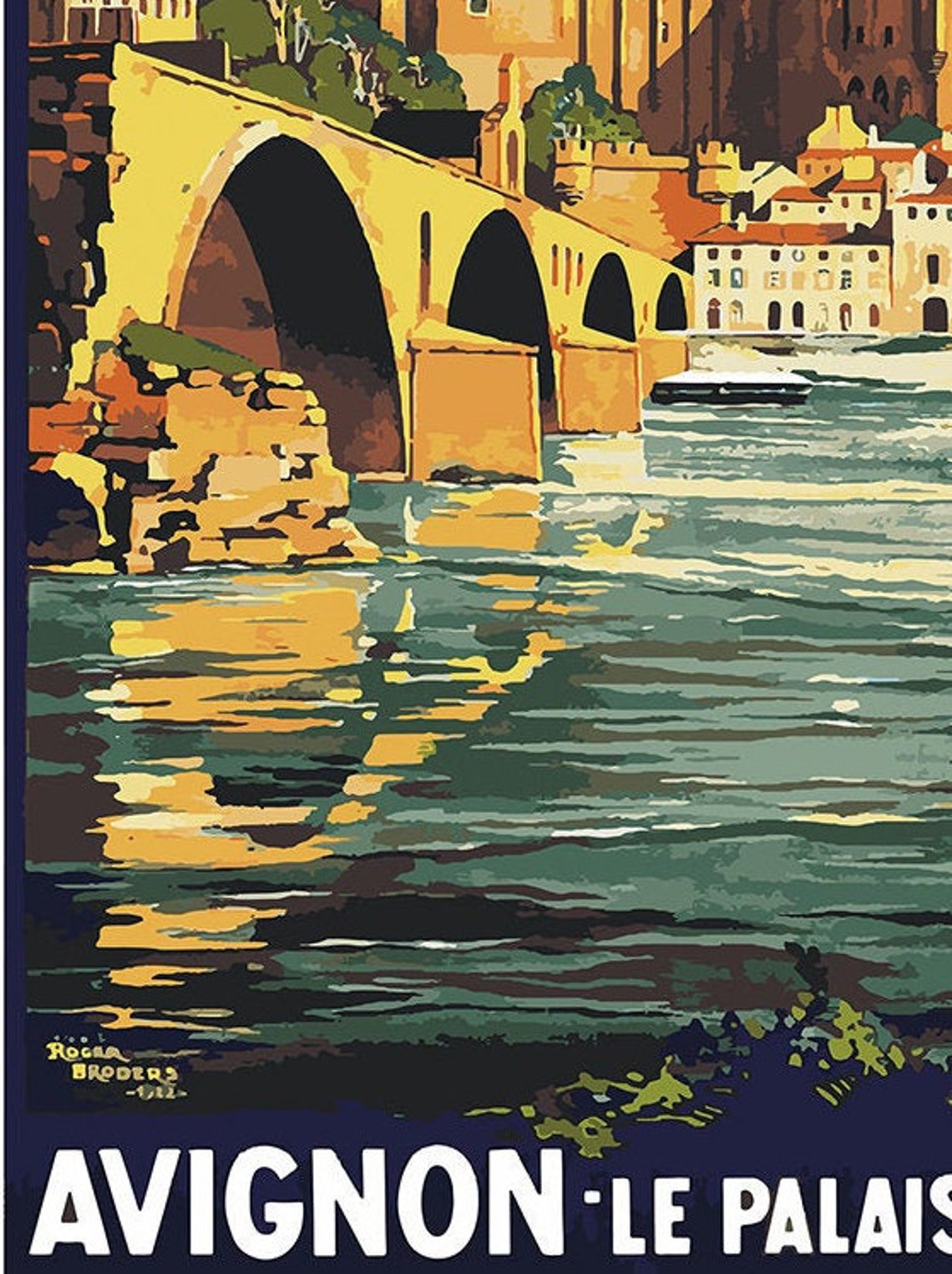 Restored Vintage France Poster / Print / France Travel Print / | Etsy