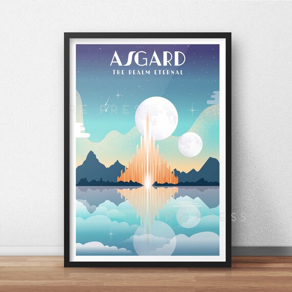 Asgard Poster / Print / Marvel Poster / Infinity War Print / - Etsy