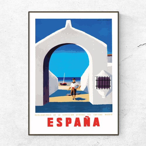 Spain Art Print Travel Poster Spanish Home Decor XR879 - Etsy