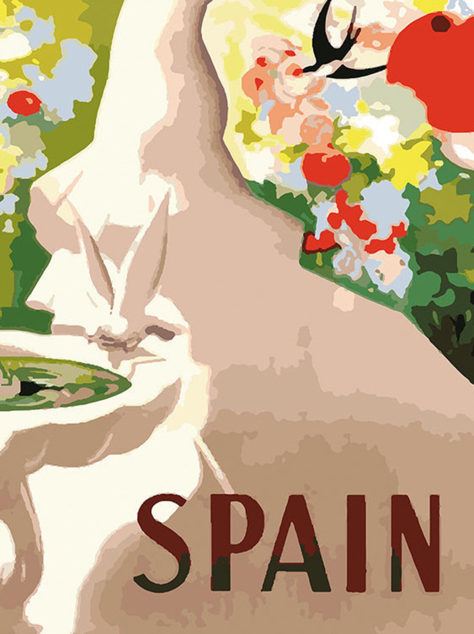 Restored Vintage Spain Poster / Print / Spain Travel Print / - Etsy UK