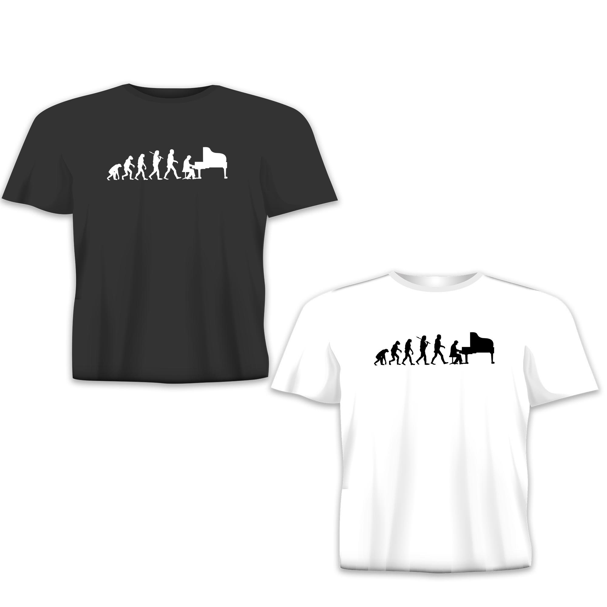Evolution of A Piano Player Pianist Evolution of Human Mankind - Etsy