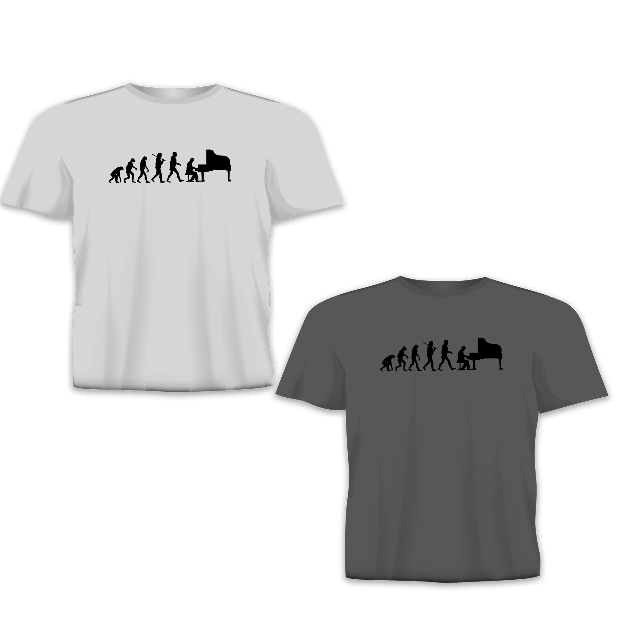 Evolution of A Piano Player Pianist Evolution of Human Mankind - Etsy
