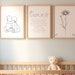 Twin Nursery Wall Decor SET Modern Minimalist Twin Nursery Wall Art ...