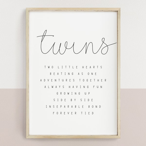 Twins Quote - Etsy
