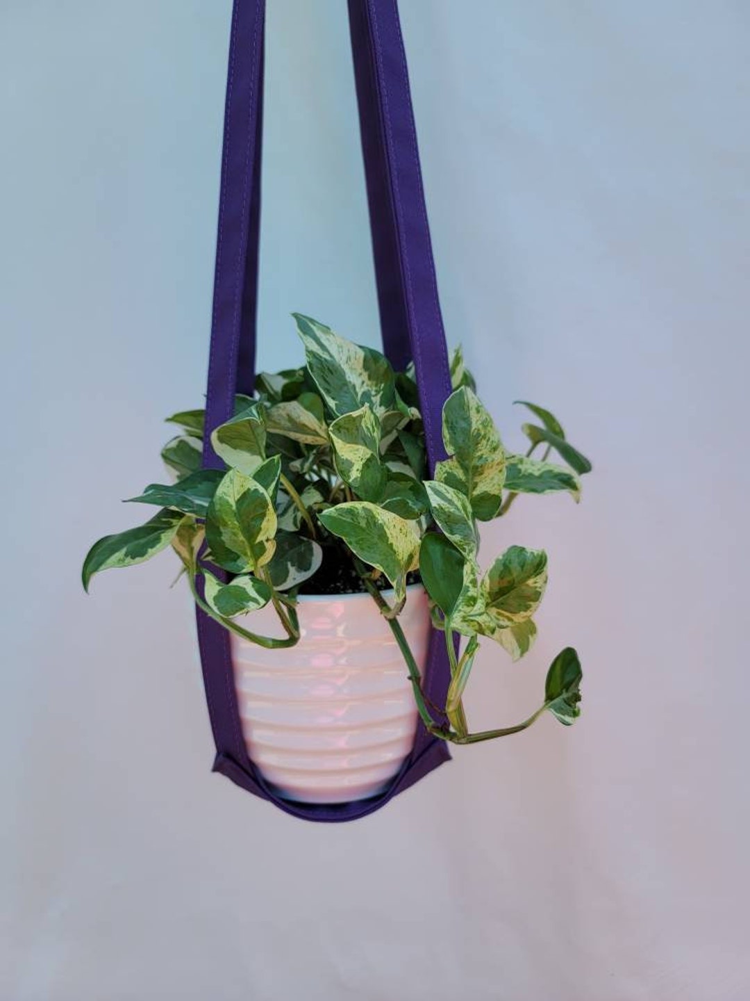 Rich Purple Modern Fabric Plant Hanger Sling - Etsy
