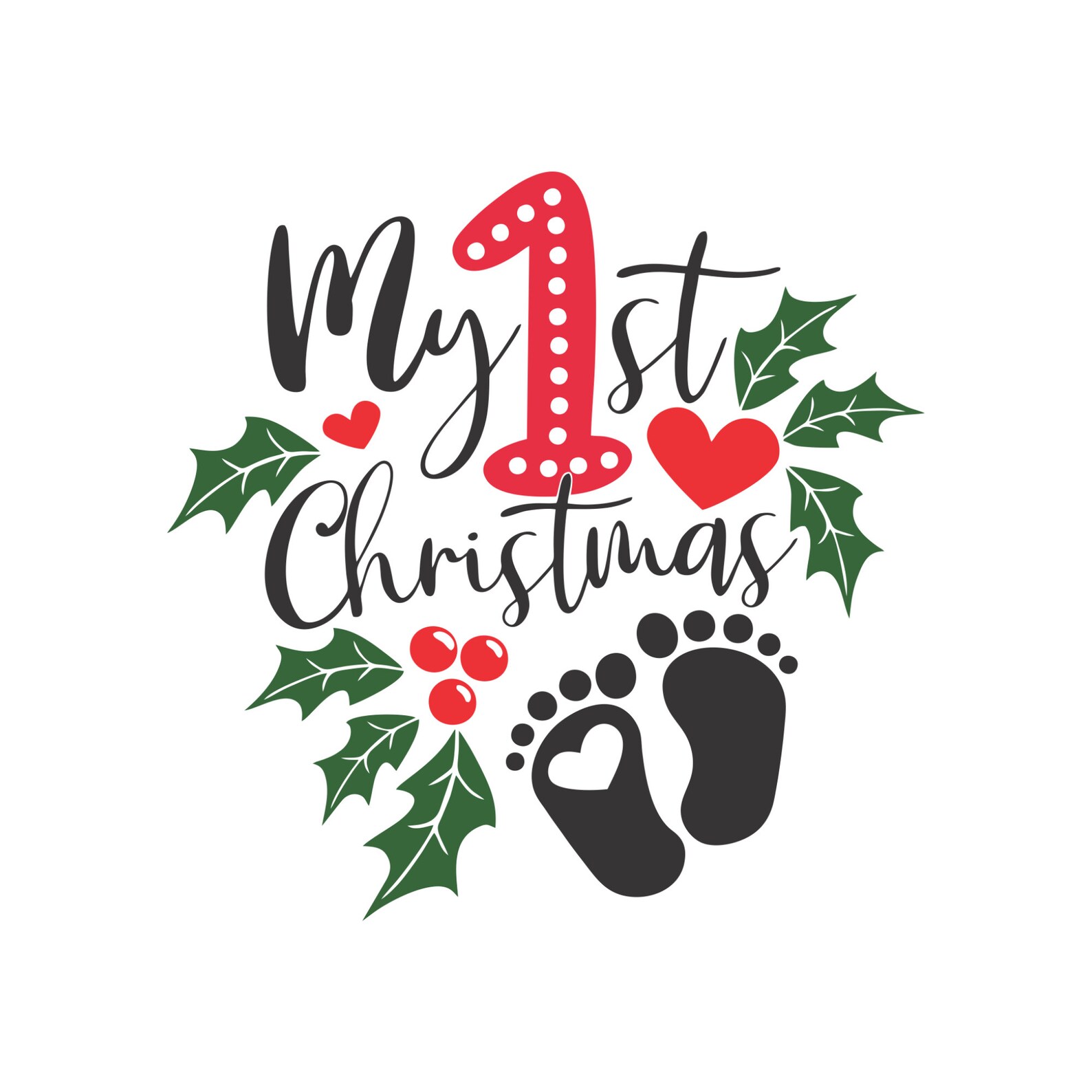 My First Christmas Svg, Winter Svg, Holiday Svg, Kids Svg, Digital ...