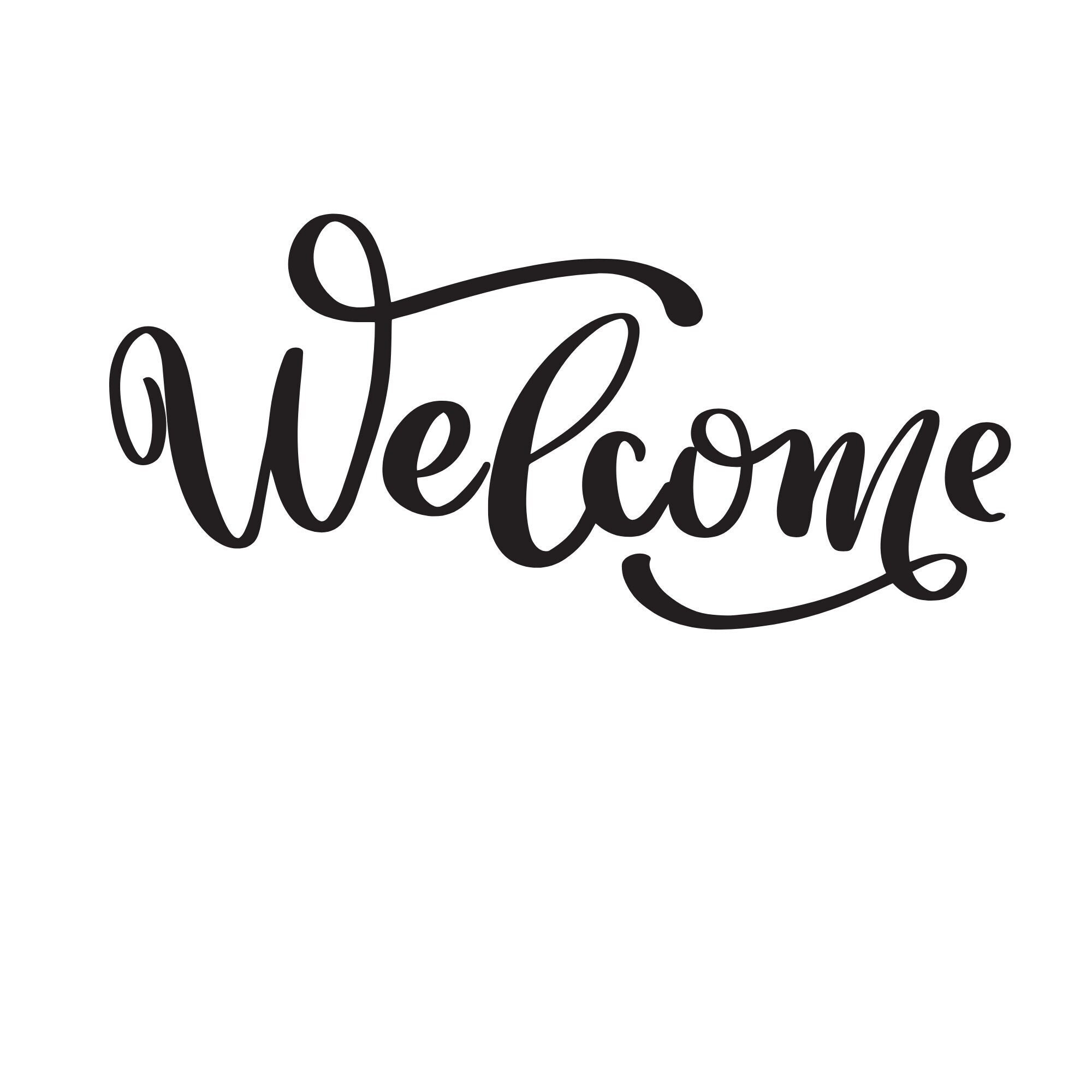 Welcome Font Svg / Welcome Font Png / Welcome Sign Font / - Etsy