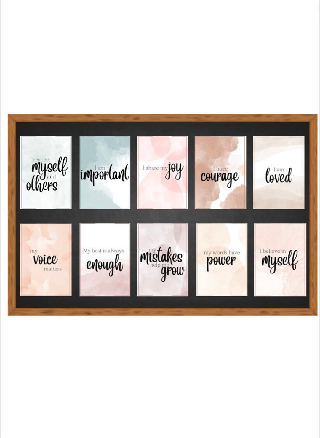 Classroom Affirmation Posters- Watercolor - Etsy